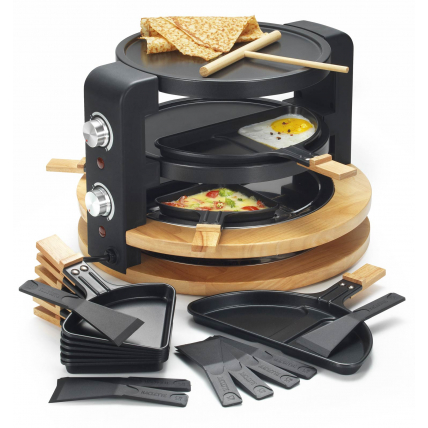 Machine à raclette KITCHEN CHEF KCWOOD 8 SUPER - MDA